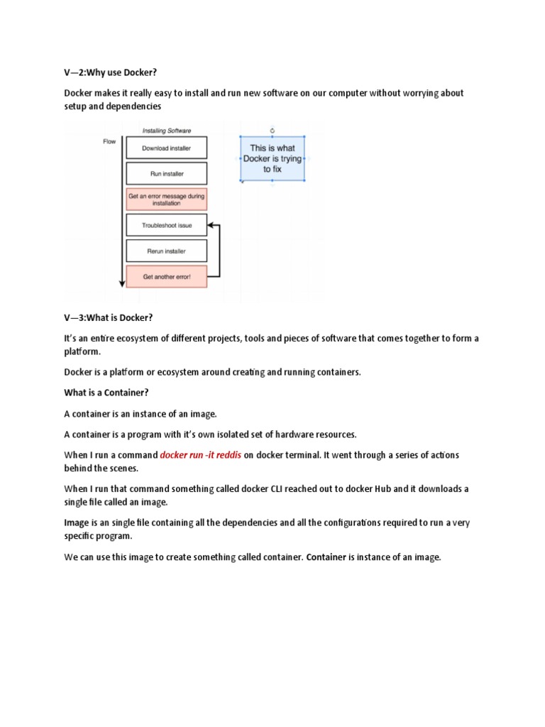 V-2:Why Use Docker?: Docker Run - It Reddis | PDF | Server (Computing ...