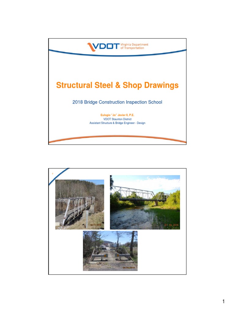 Structural Steel Shop Drawing Guidelines | PDF | Structural Steel ...