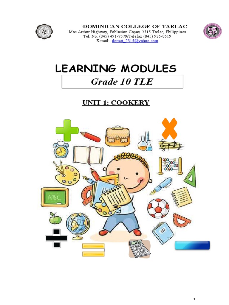Learning Modules: Grade 10 TLE | PDF | Vegetables | Poultry