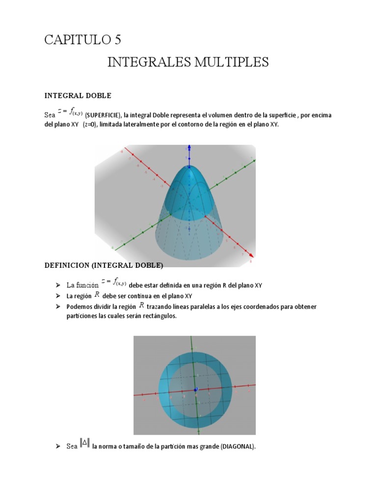 Calculo Ii Integrales Multiples | PDF | Integral | Funciones y mapeos