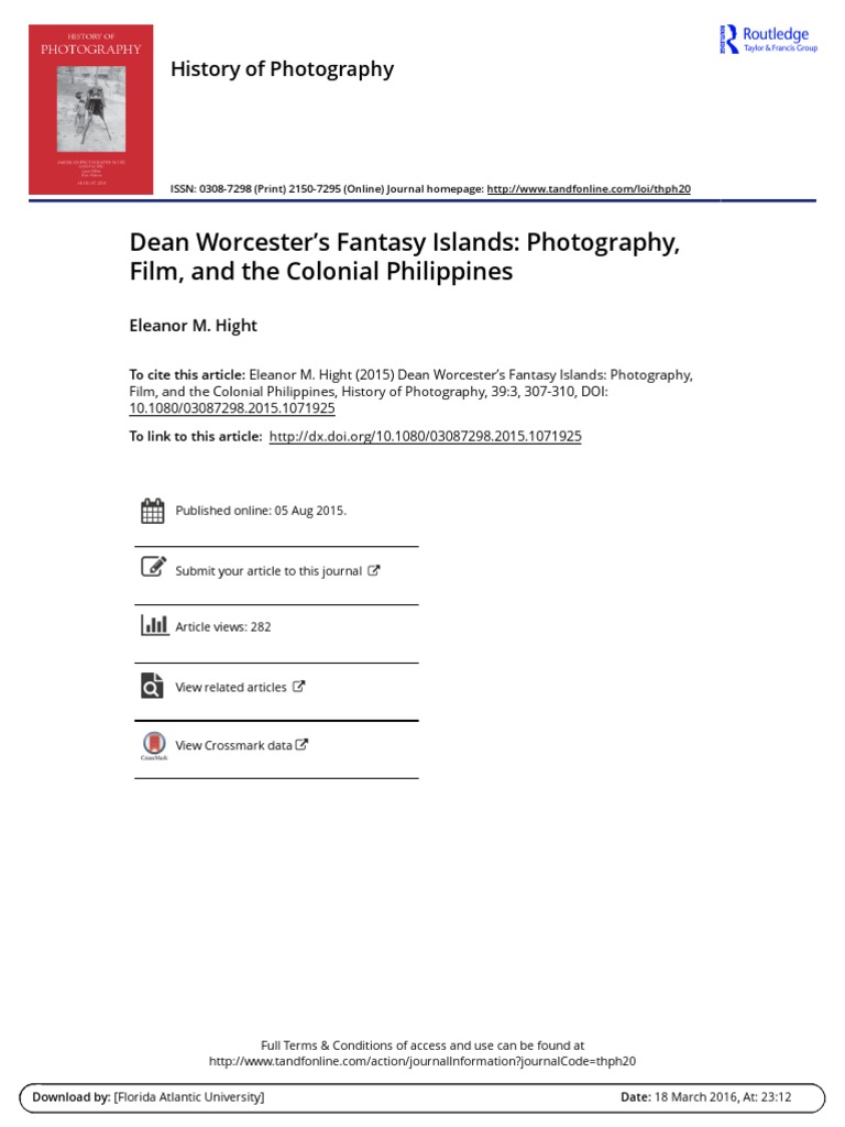 Dean Worcester's Colonial Photography Insights | PDF | Philippines ...