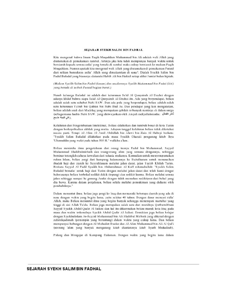 Keturunan Ya'rub Bin Qahtan dan Wali | PDF | Agama & Spiritualitas