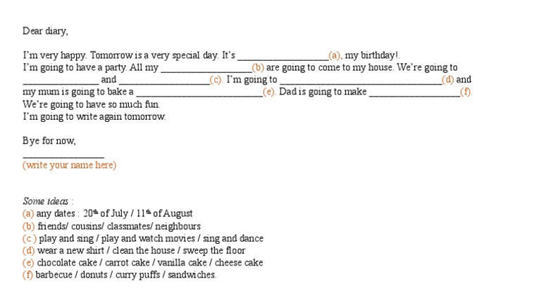 Sabrina's Diary Year 4 CEFR | PDF