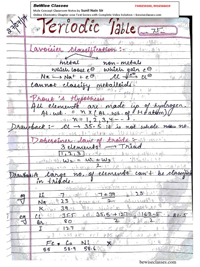 Periodic Table | PDF