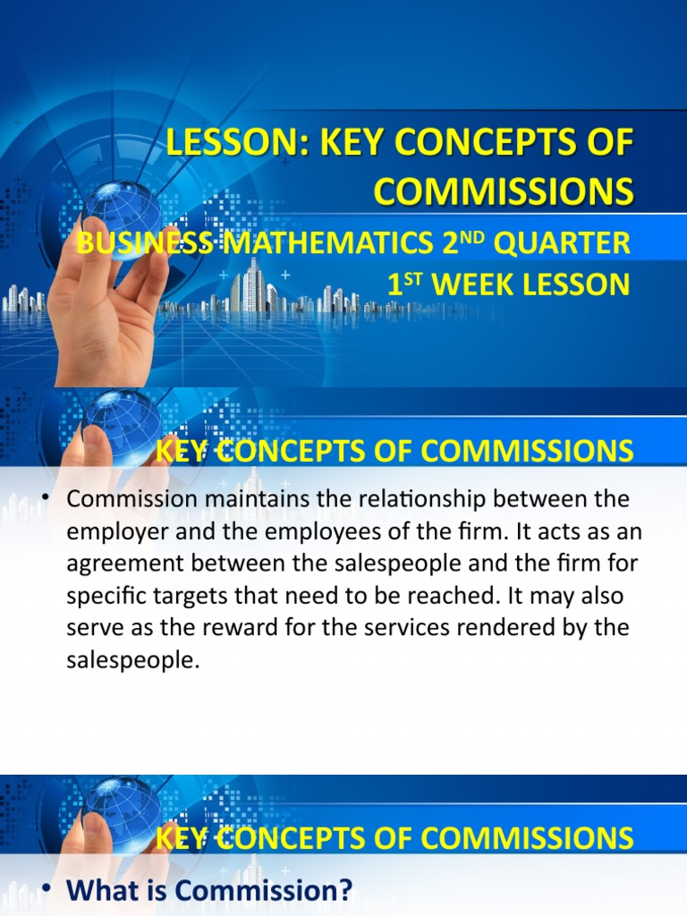 Understanding Business Commissions | PDF | Sales | Business Economics