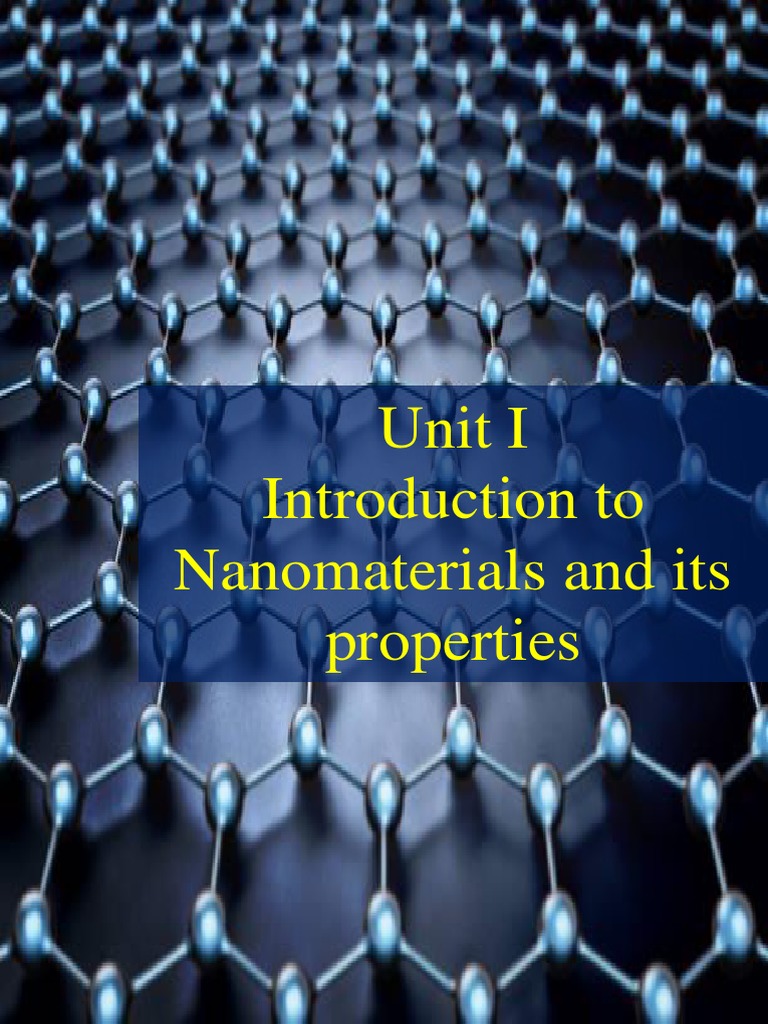 Nano Materials - Consolidated Notes | PDF | X Ray Crystallography ...