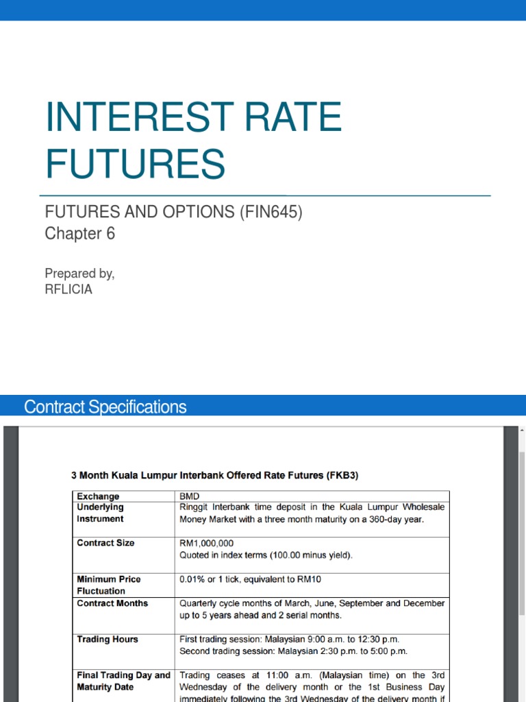Interest Rate Futures | PDF | Futures Contract | Hedge (Finance)
