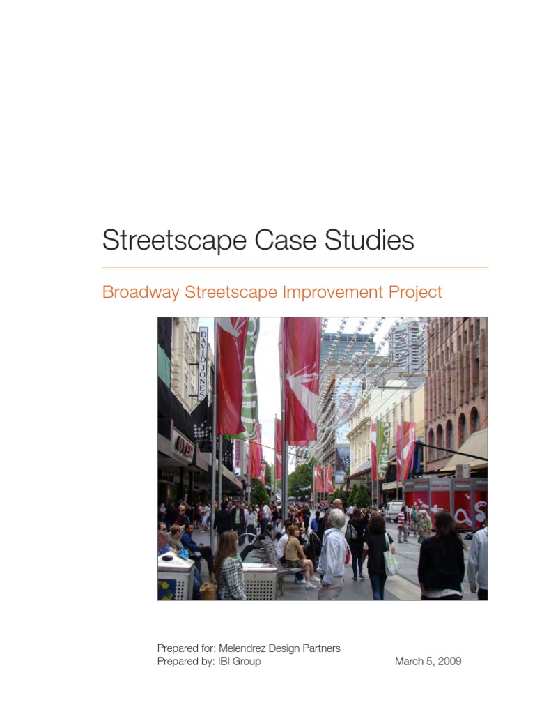 Streetscape Case Studies: Broadway Streetscape Improvement Project ...