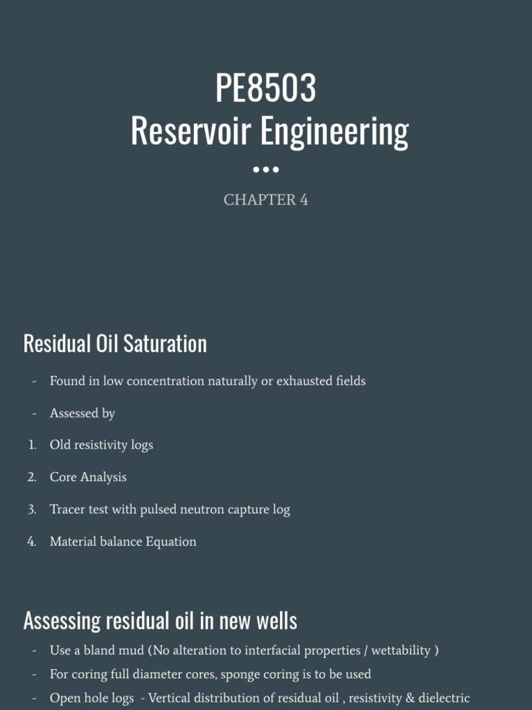 UNIT 4 PPT Reservoir Engineering-1 | PDF | Enhanced Oil Recovery | Sodium Hydroxide