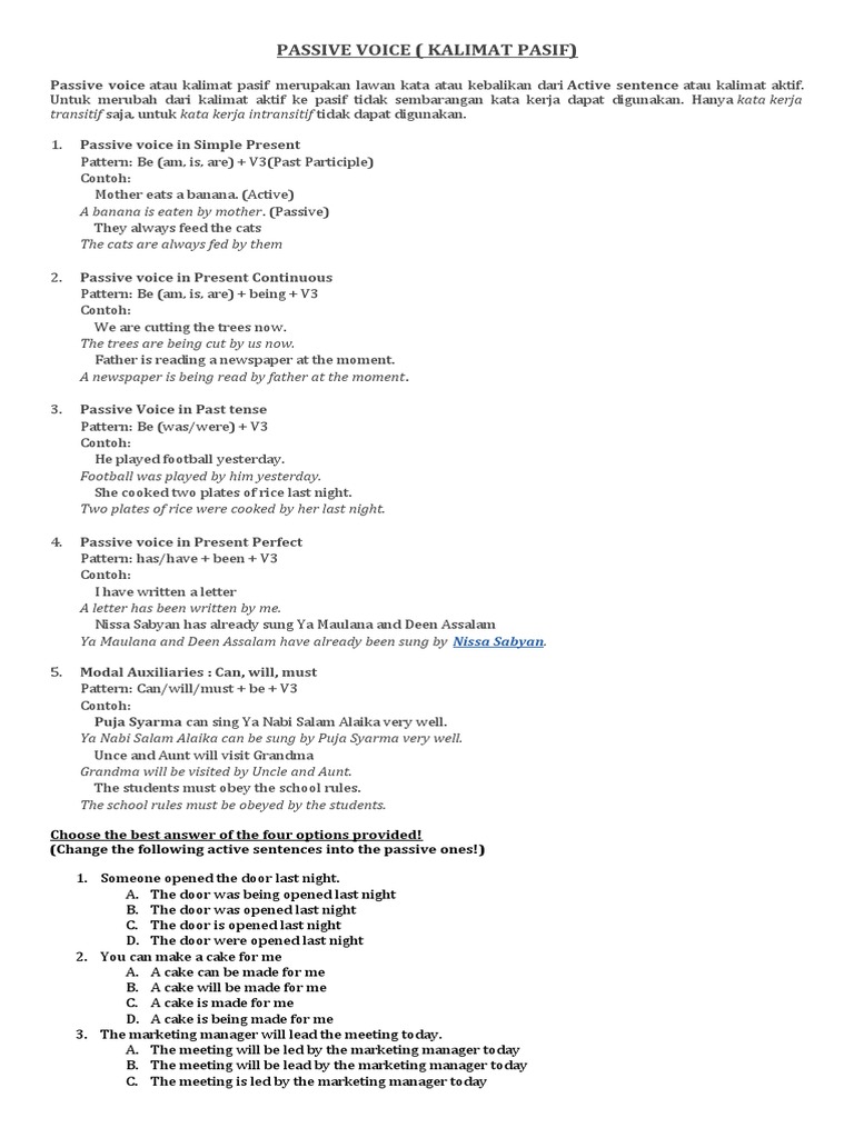 Passive Voice Guide | PDF | Grammar | Linguistics