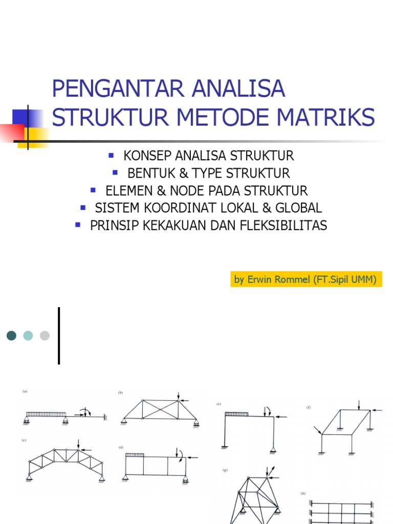Analisis Struktur Metode Matriks UMM | PDF