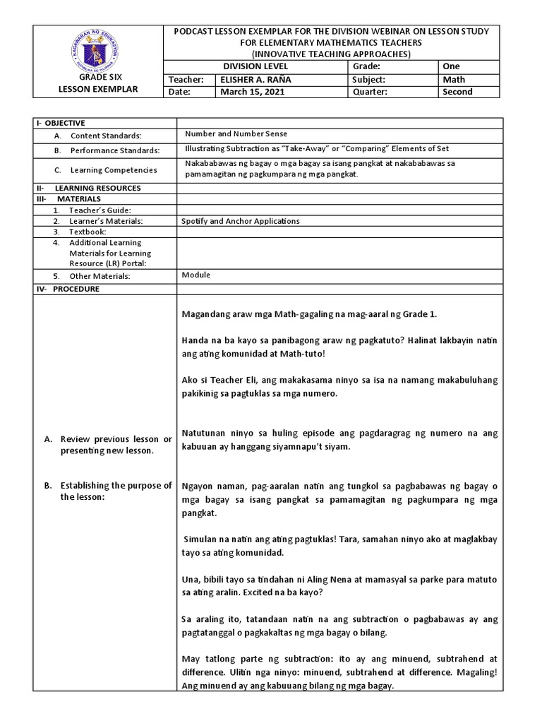 Demo Teaching DLP | PDF