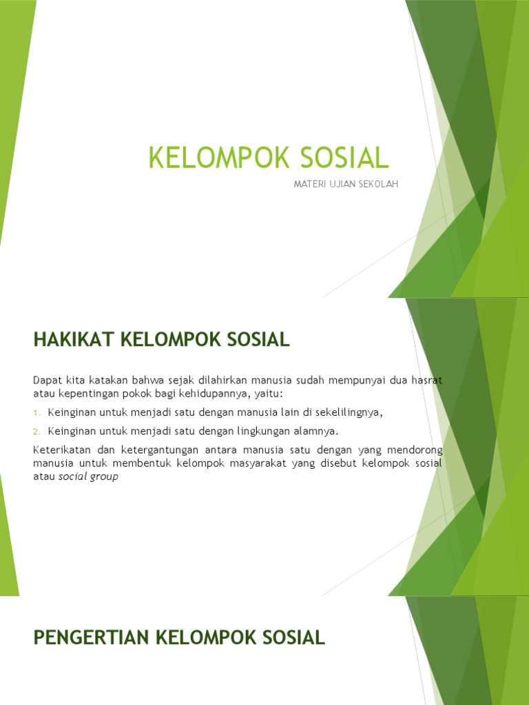 Materi Kelompok Sosial | PDF Materi Kelompok Sosial | PDF