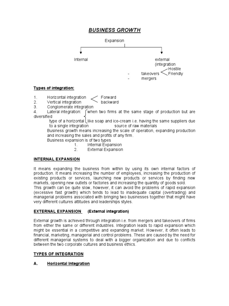 Business Growth NoPW | PDF | Takeover | Mergers And Acquisitions