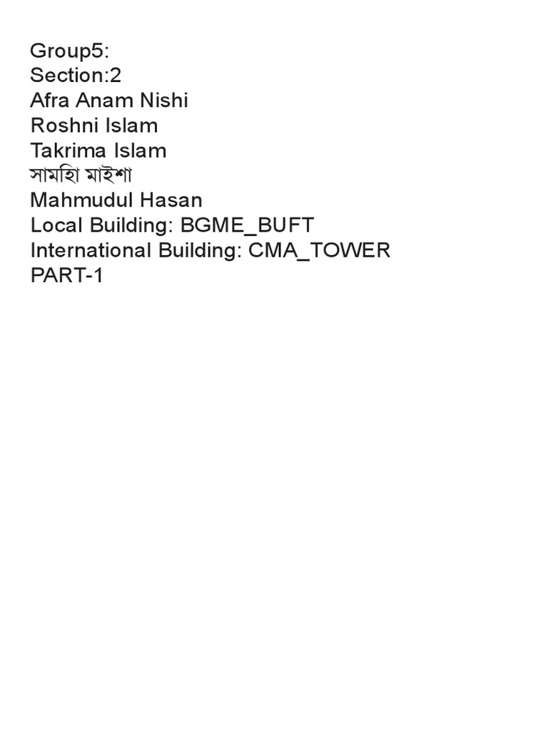 CASE STUDY-1 CMA TOWER - BGMEA, PART-1 - Compressed - AFRA ANAM NISHI ...