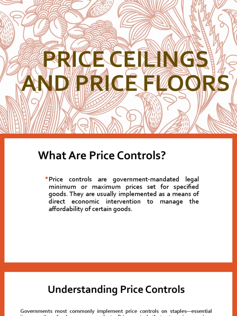 Price Ceilings and Price Floors | PDF | Price Controls | Prices