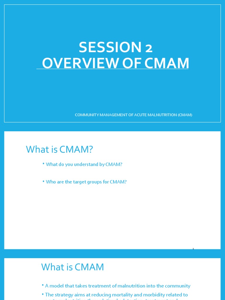 CMAM Training - Module 2 | PDF | Malnutrition | Epidemiology