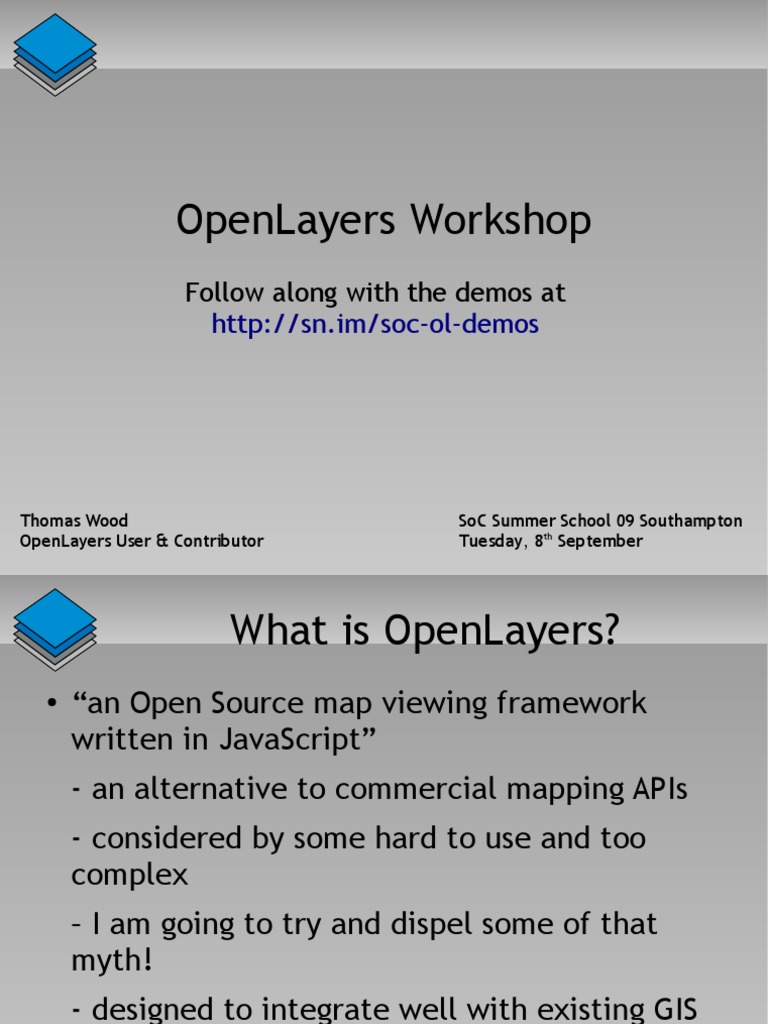 Openlayers Workshop Follow Along With The Demos At Pdf Proxy Server Hypertext Transfer