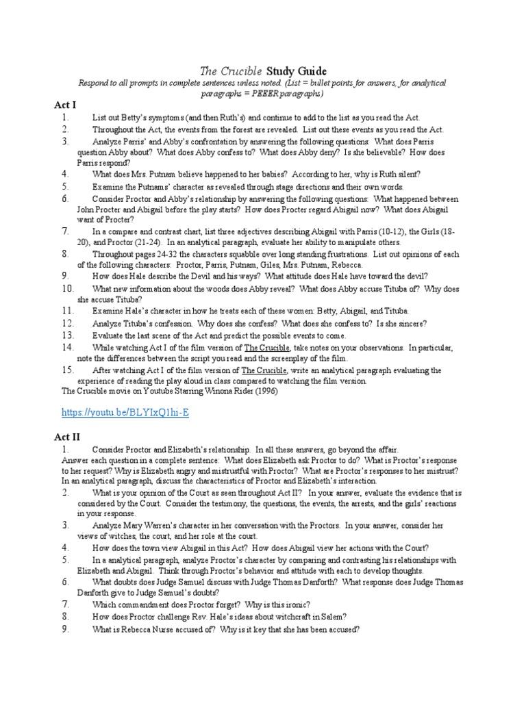 SG The Crucible Act 1 Read. Acts 2-5 View | PDF | Philosophy | Language ...