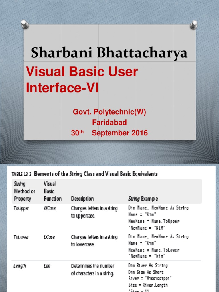 Visual Basic User Interface-VI | PDF | Computer File | Information Technology