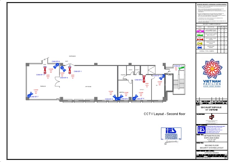 CCTV Layout - Second Floor: CAM-SF-8 | PDF | Equipment | Security