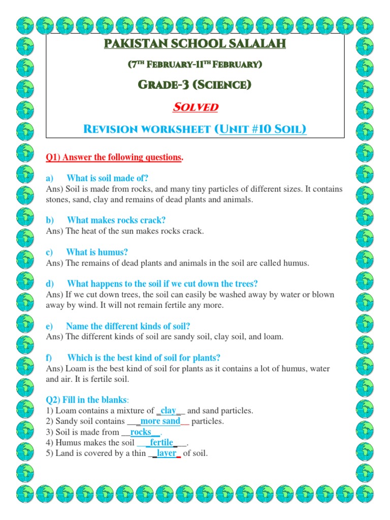 Understanding Soil Types for Grade 3 | PDF | Loam | Soil