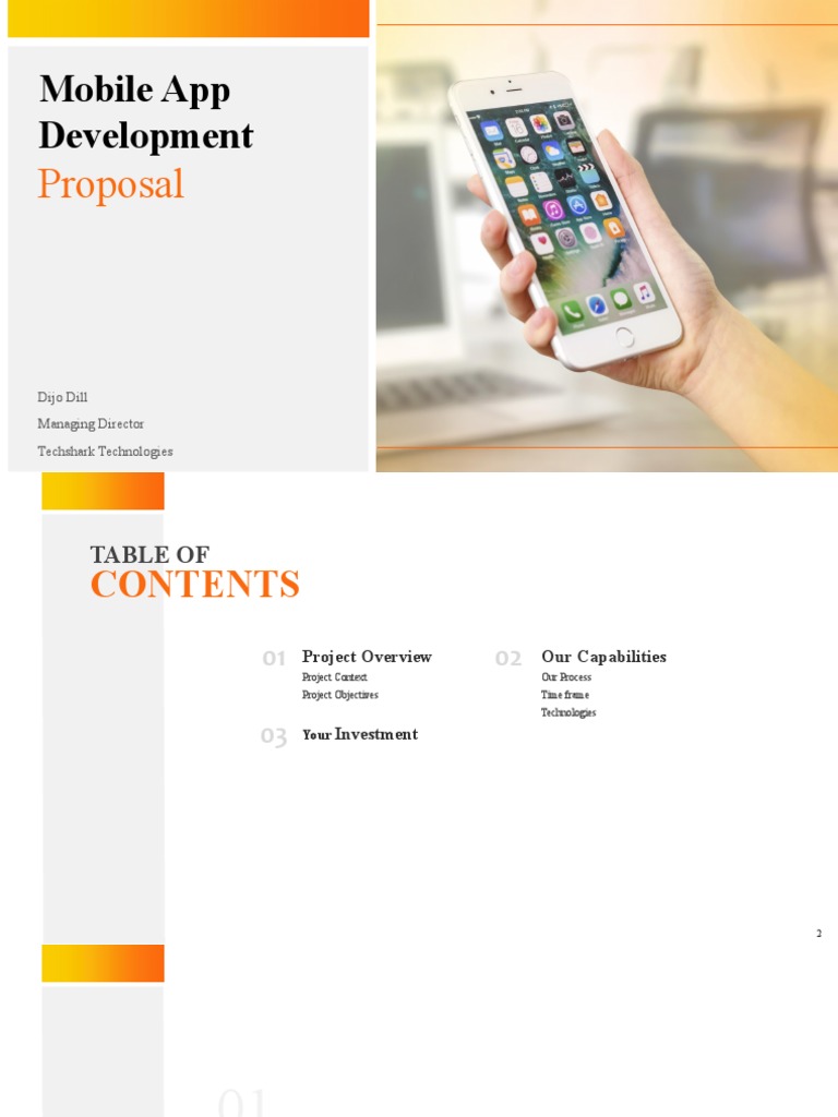Mobile App Development: Proposal | PDF | Mobile App | Android (Operating System)