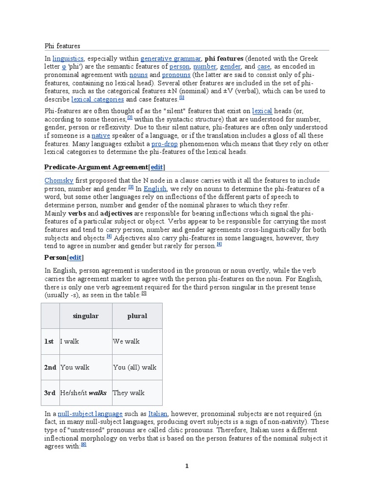 phi | PDF | Grammatical Number | Linguistic Typology