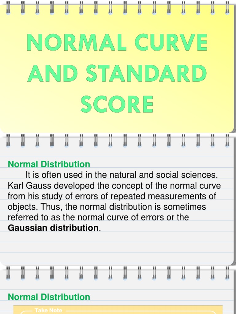 Normal Curve and Standard Score-1 2 | PDF | Standard Score | Normal ...