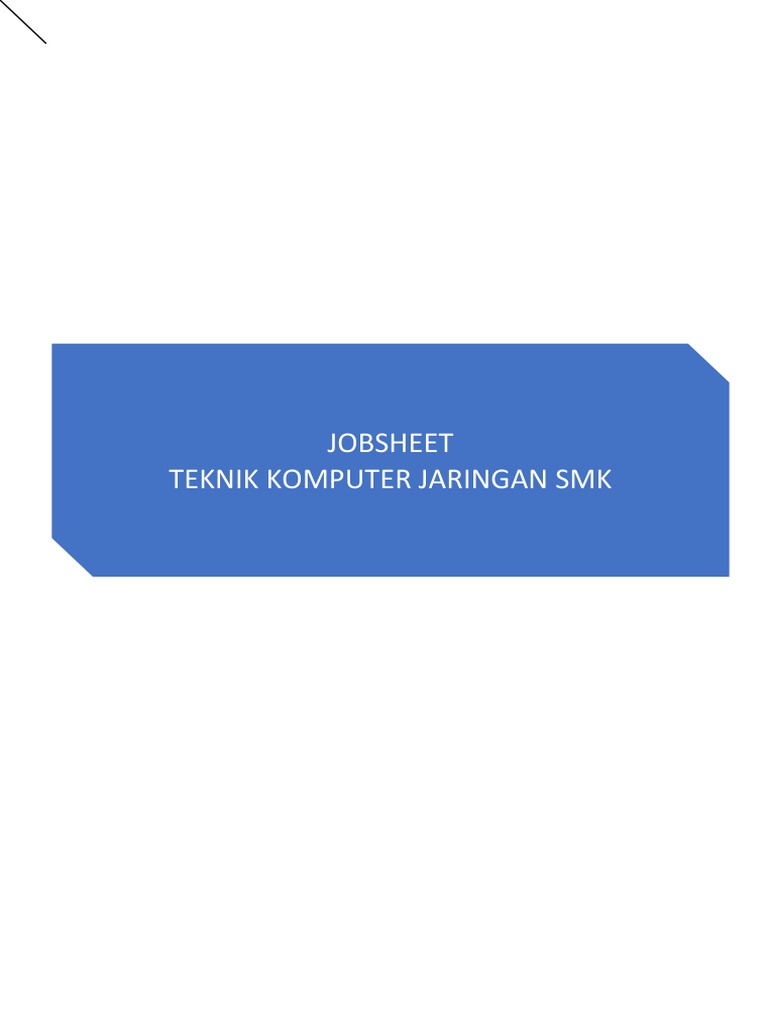 Jobsheet TKJ | PDF | Game & Aktivitas | Teknologi & Rekayasa