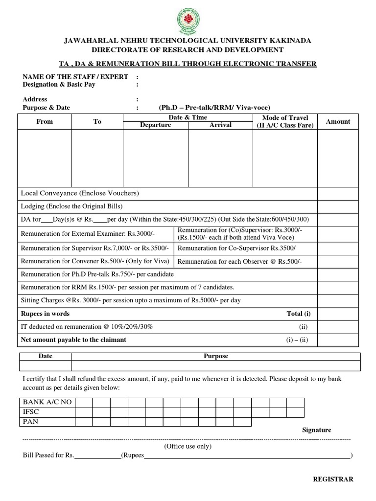 Jawaharlal Nehru Technological University Kakinada Directorate of ...