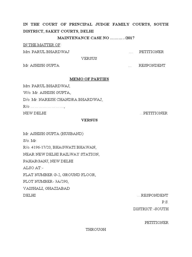 Parul 125 CRPC | PDF | Affidavit | Marriage