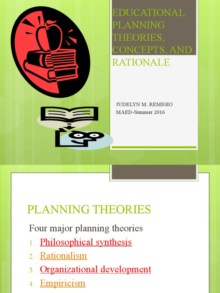 Educational Planning Theories Overview | PDF | Strategic Planning ...