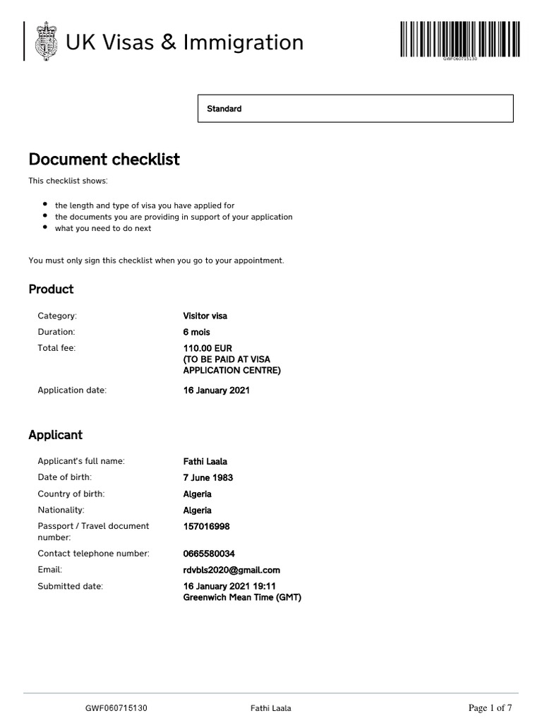 UK Visas & Immigration: Document Checklist | PDF | Travel Visa | Passport