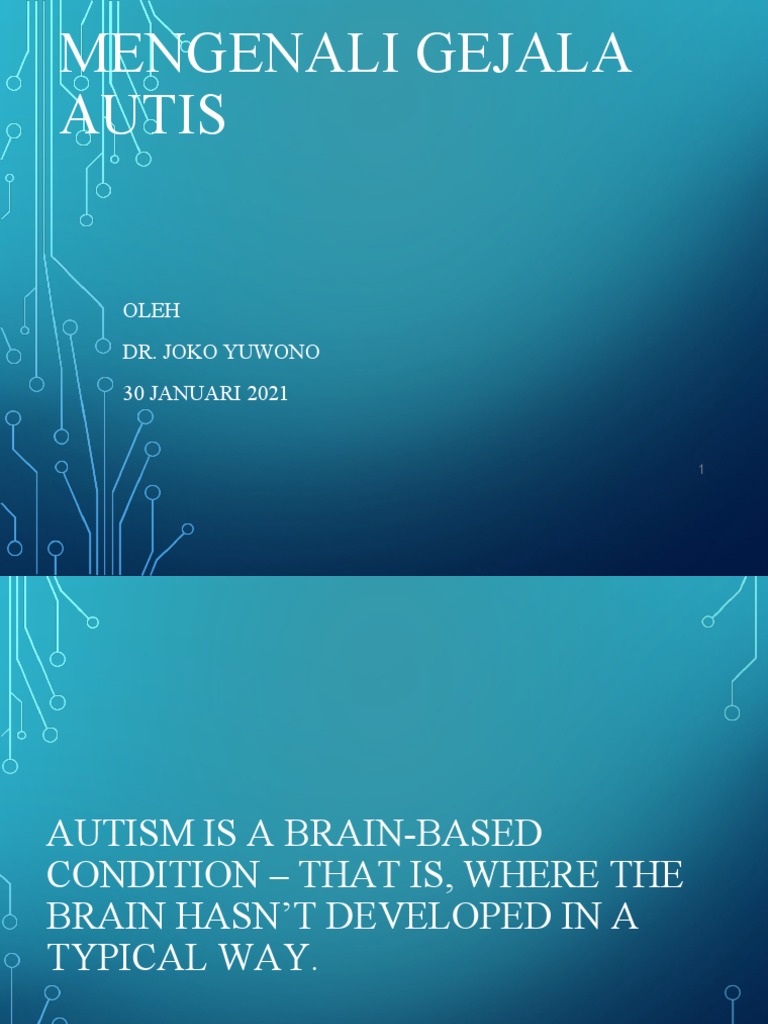 Mengenal Gejala Anak Autis | PDF