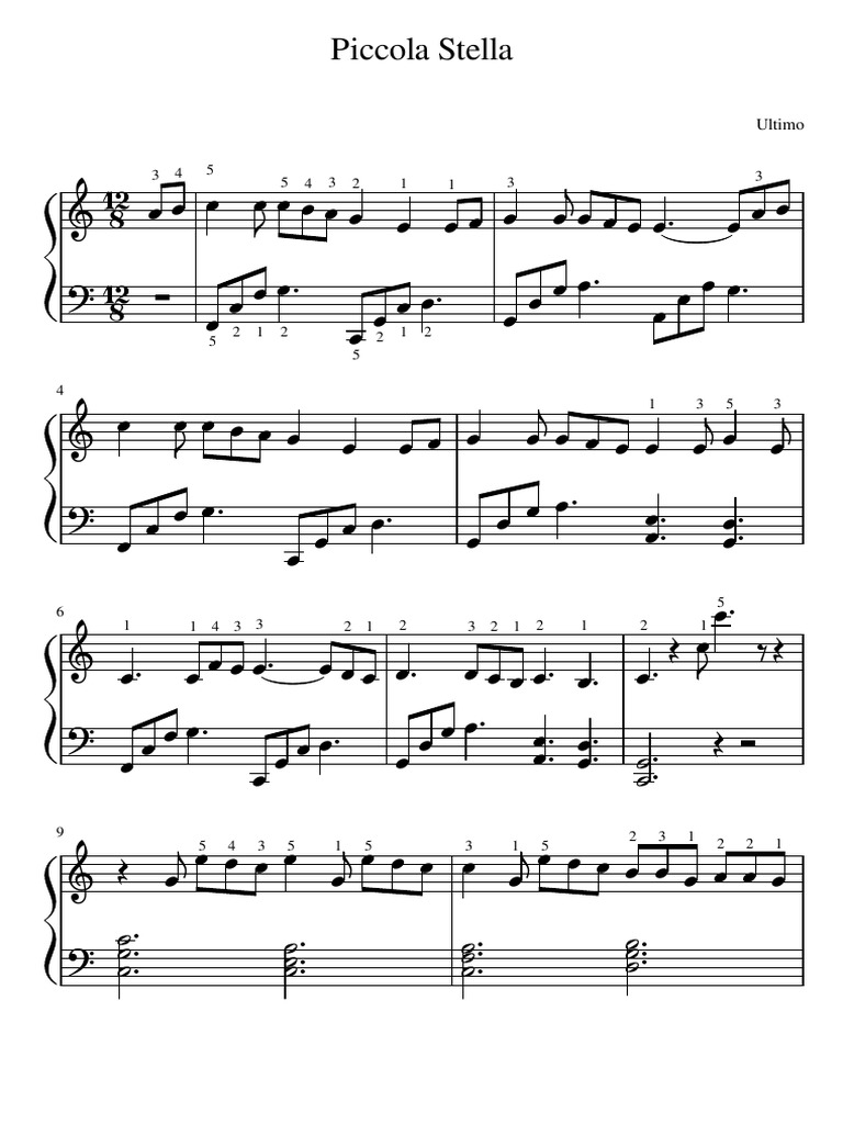 ULTIMO Piccola Stella in DO | PDF