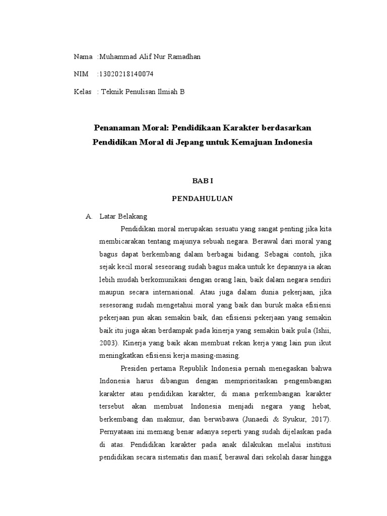 Muhammad Alif Nur Ramadhan TPI B | PDF