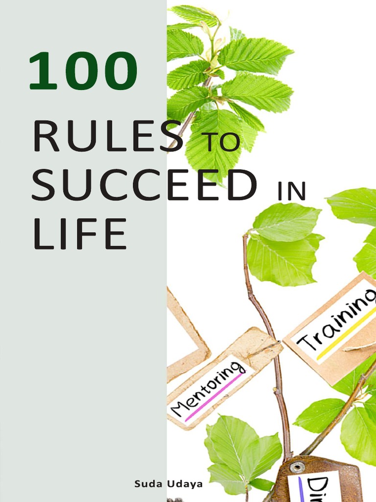 100 Rules To Succeed in Life - English-Compressed | PDF | Mindset | Goal
