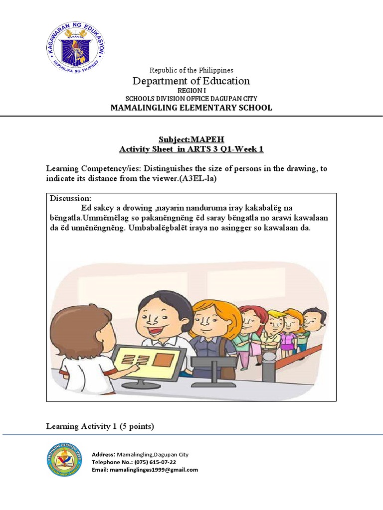 As Arts 3 Quarter 1 Week 1 | PDF