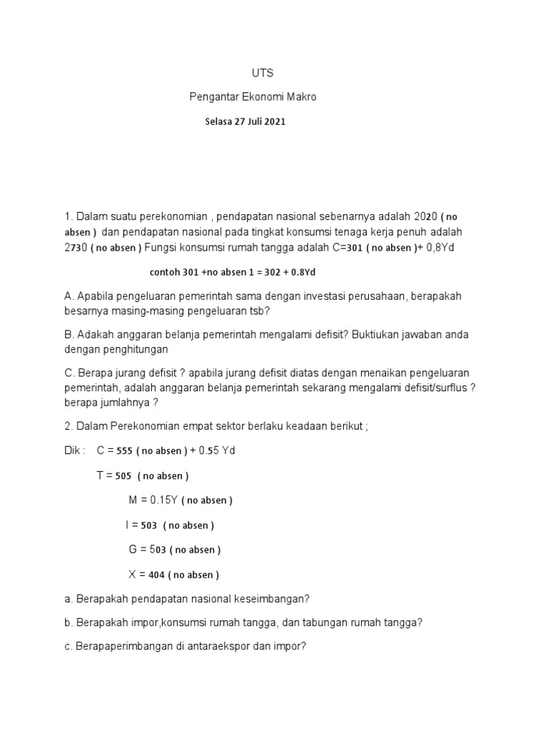 Uts Makro.2021 | PDF