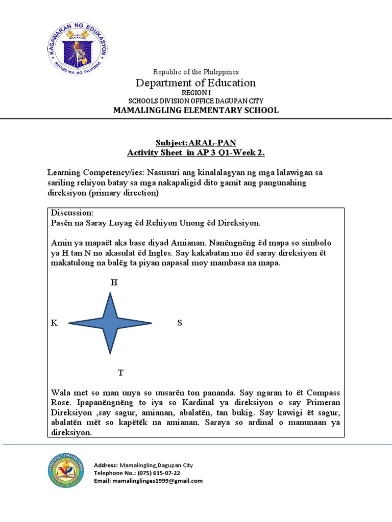 As Aral Pan 3 Quarter 1 Week 2 | PDF