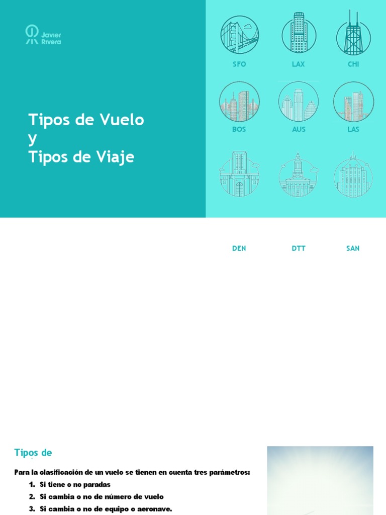 Tema 3 Tipos de Vuelo | PDF | Operación del vehículo | aerolíneas