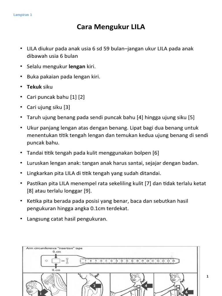 Annex 1 - Pengukuran LILA | PDF