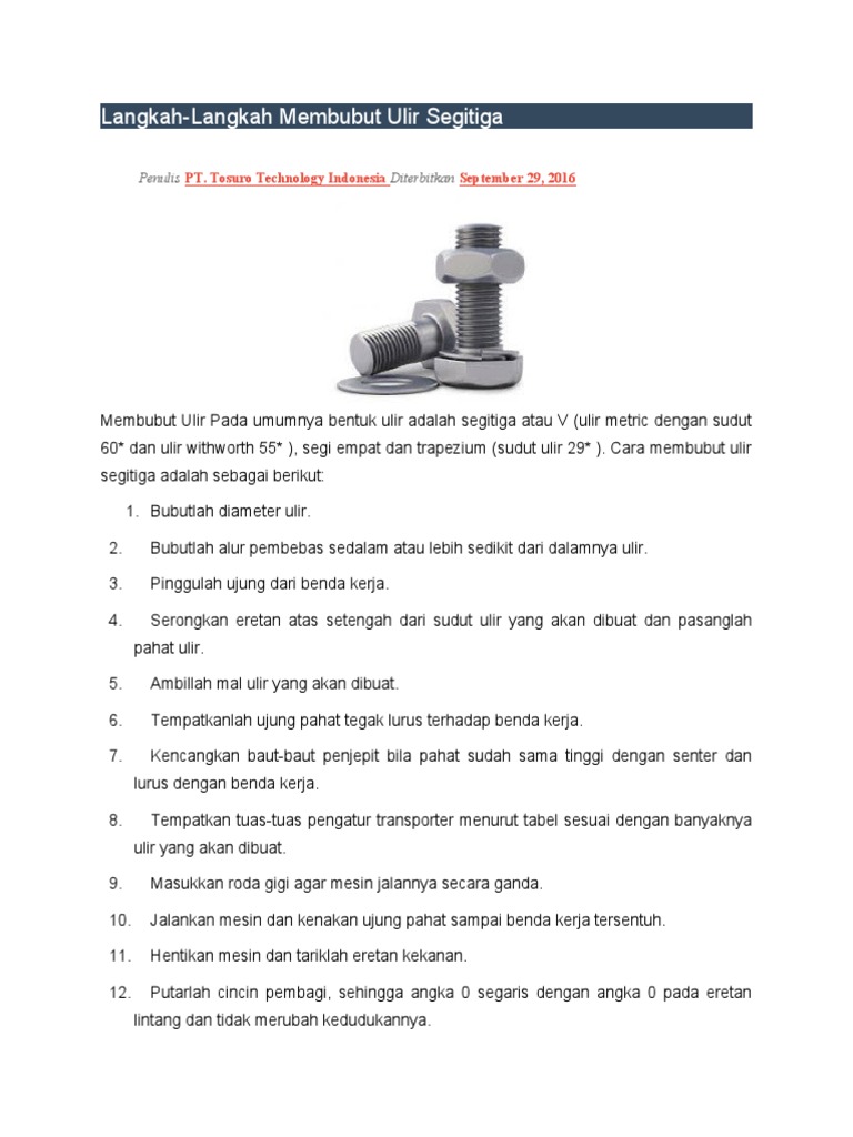 MEMBUBUT ULIR TRAPESIUM | PDF