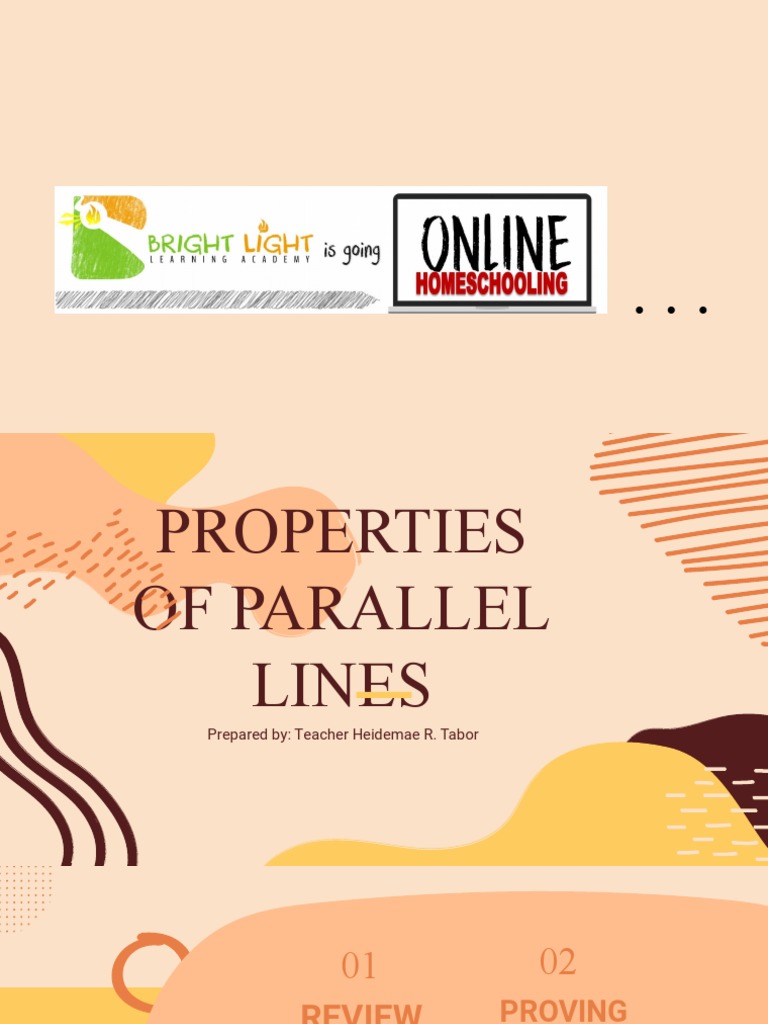 Properties of Parallel Lines Explained | PDF | Geometry | Elementary ...