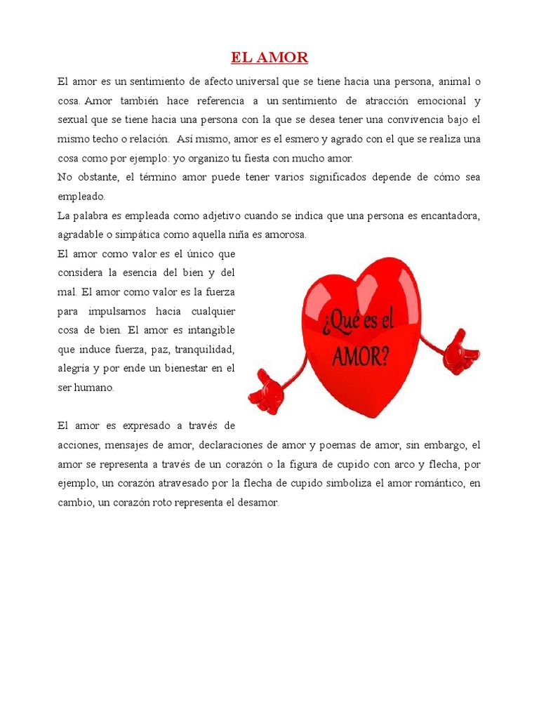 Significados y Expresiones del Amor | PDF