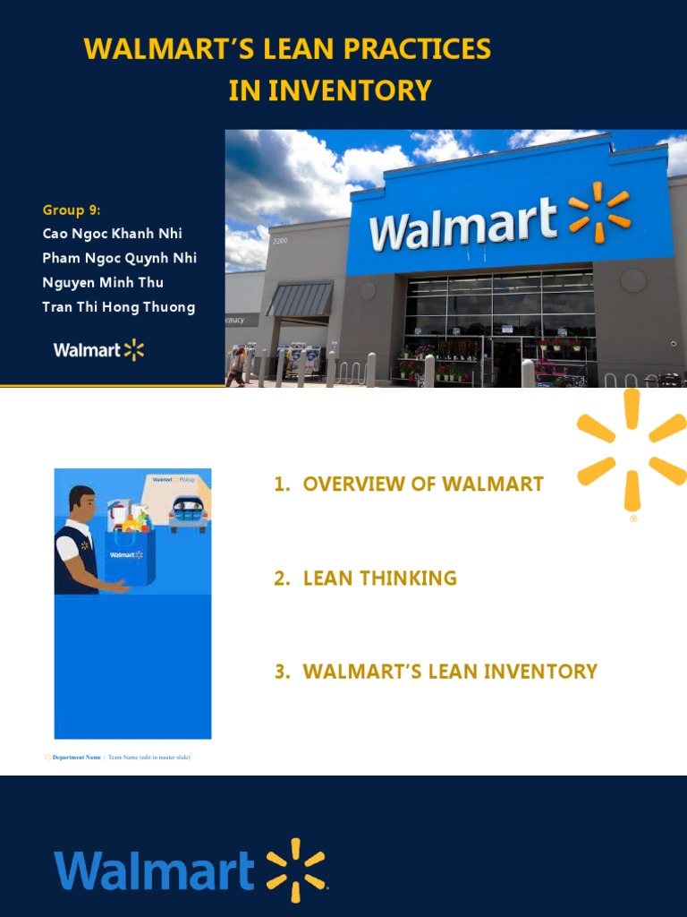 Walmart's Lean Inventory Management | PDF | Warehouse | Inventory