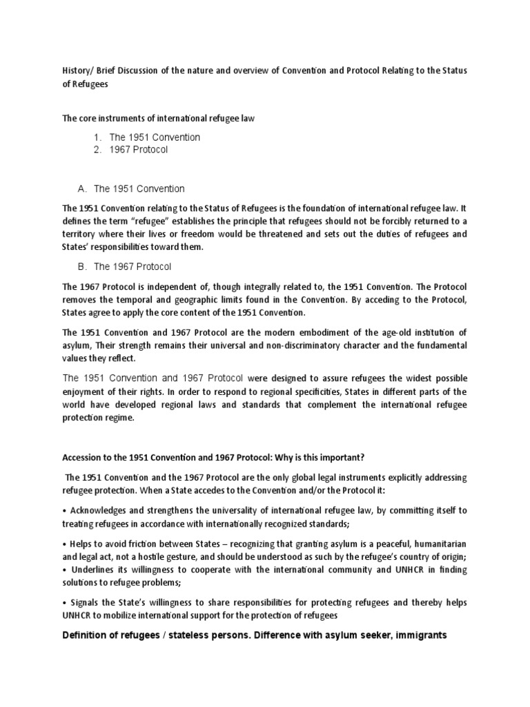 Definition-Of-Refugees (AutoRecovered) | PDF | Asylum Seeker | Refugee