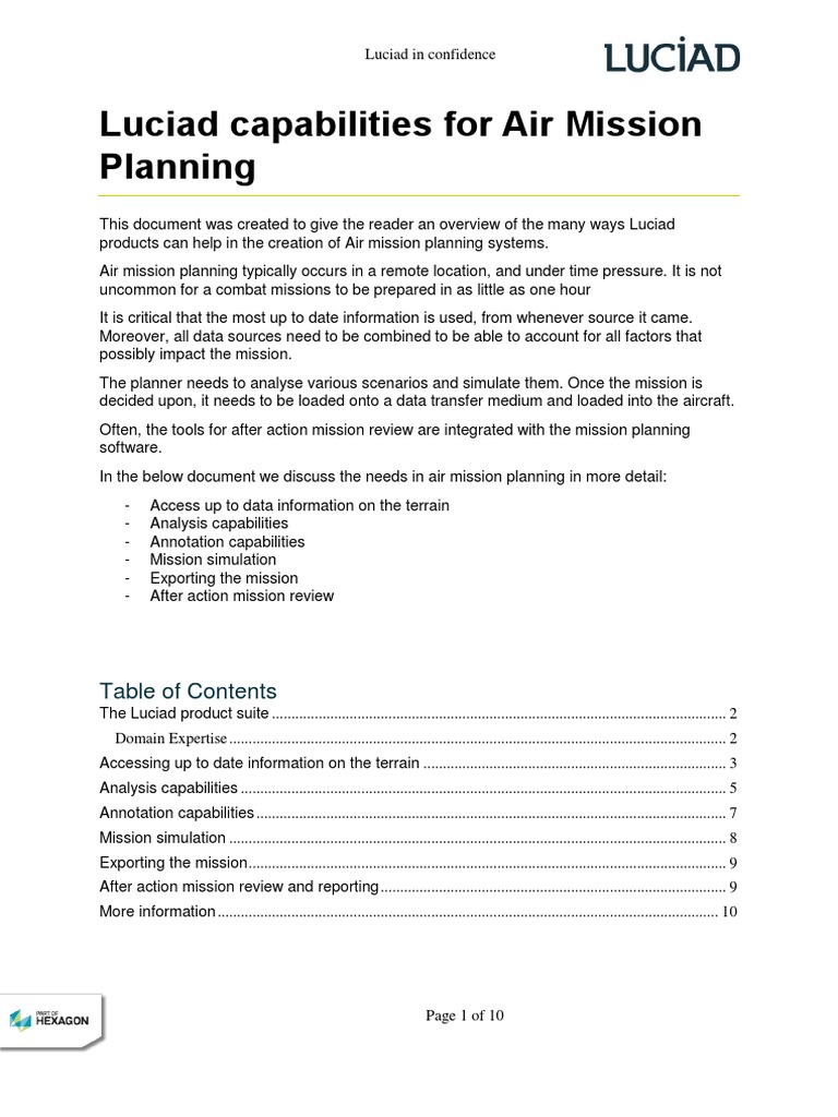 Luciad - Air Mission Planning | PDF | Application Software | Simulation