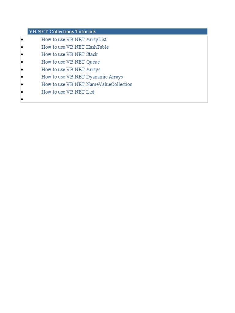 5 - Collections Tutorials | PDF | Array Data Structure | Programming Paradigms
